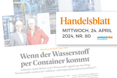 Handelsblatt: Hydrogen transport with standard containers made by ...